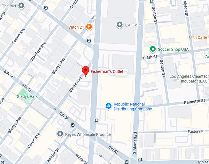 16. fisherman's outlet map