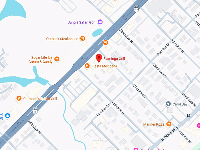 16. flamingo grill map