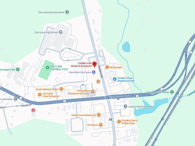 16. flanders fish market & restaurant map