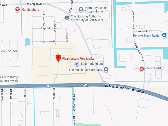 16. fleamasters flea market map