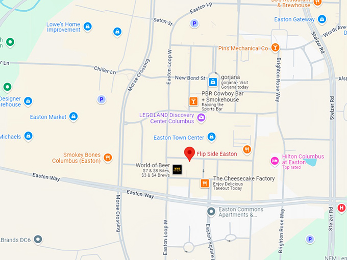 16. flip side easton map