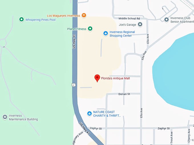 16. florida's antique mall map
