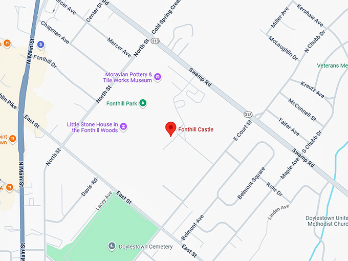 16. fonthill castle map