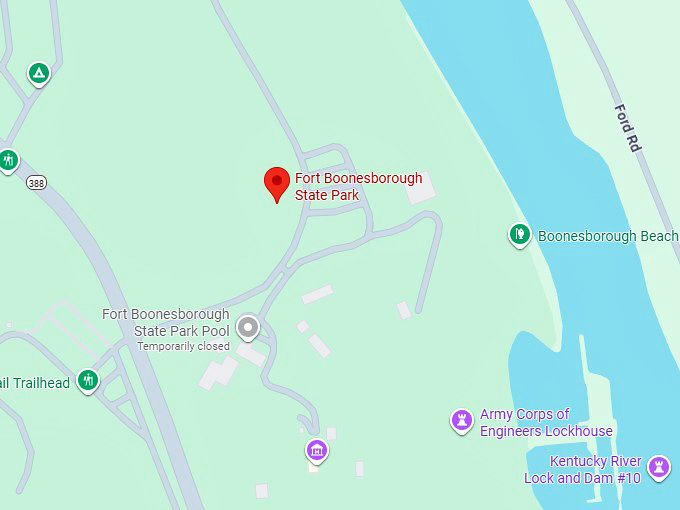 16. fort boonesborough state park map