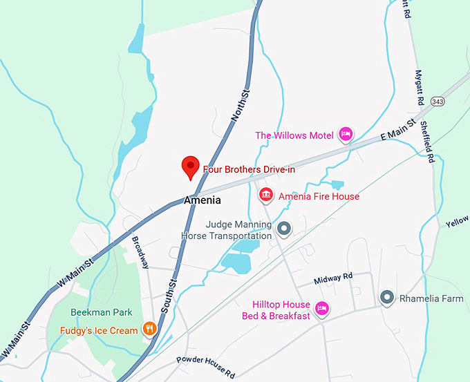 16. four brothers drive in map