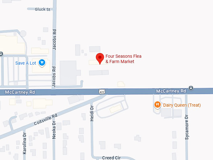 16. four seasons flea & farm market map