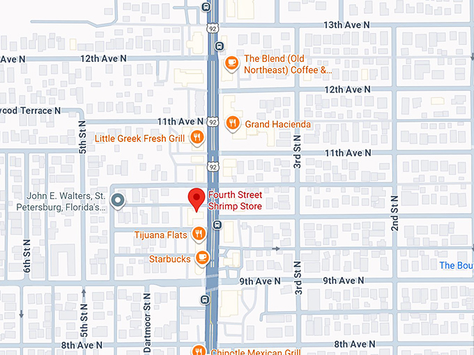 16. fourth street shrimp store map