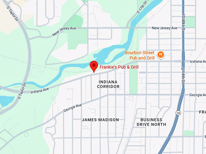 16. frankie's pub & grill map