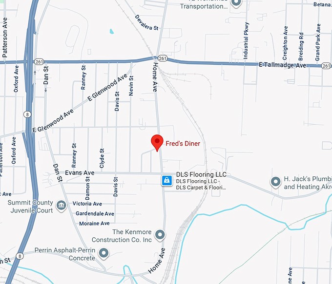 16. fred's diner map