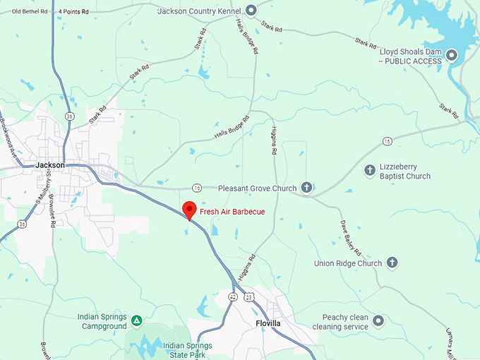 16. fresh air barbecue map