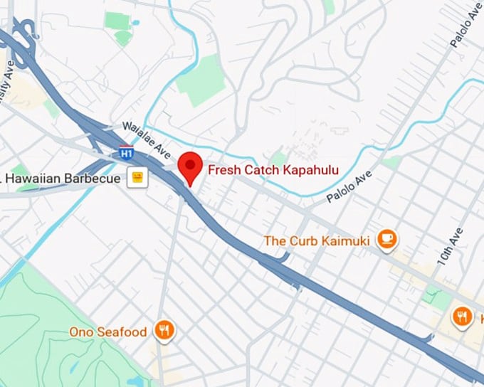 16. fresh catch (kaimukī) map