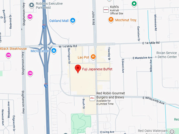 16. fuji japanese buffet map