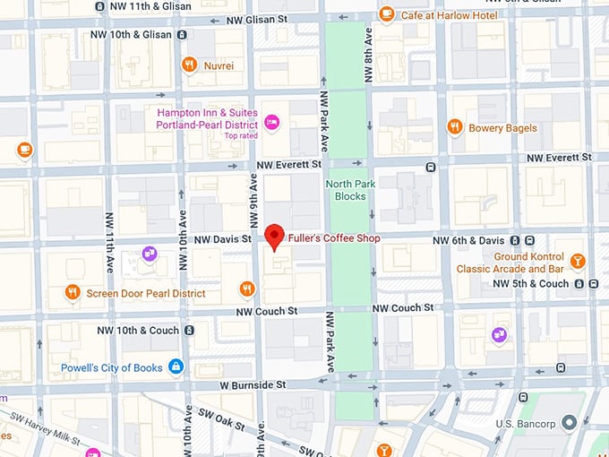 16. fuller's coffee shop map