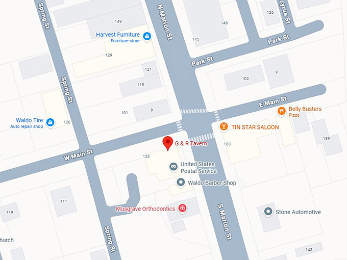 16. g & r tavern map