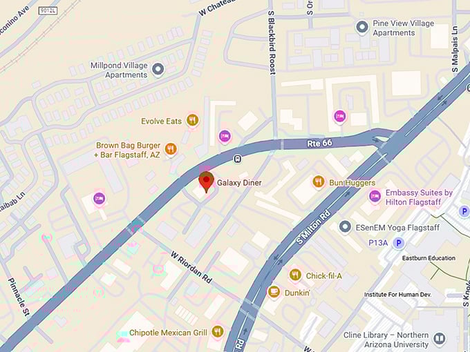 16. galaxy diner map