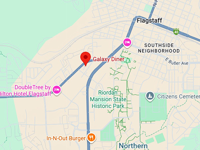 16. galaxy diner map