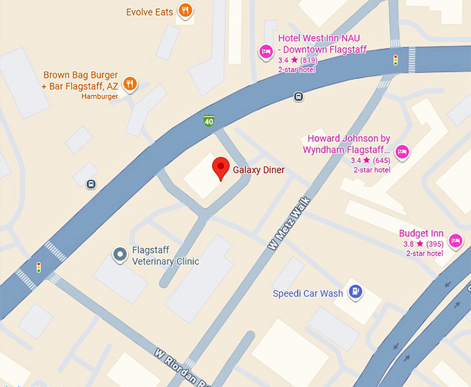 16. galaxy diner map