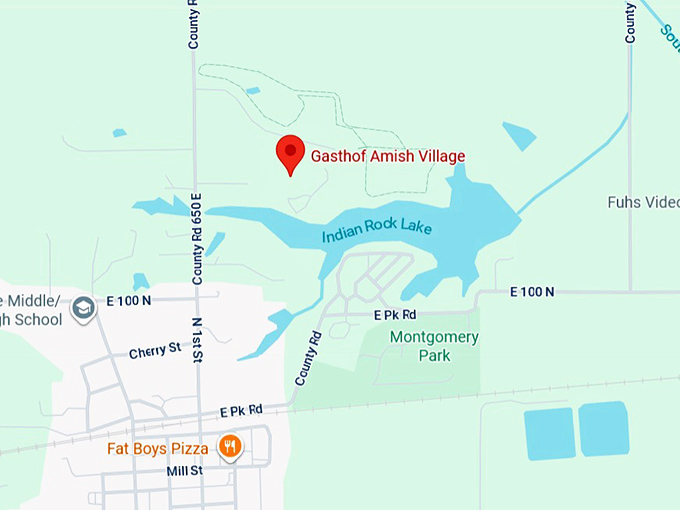 16. gasthof amish village map