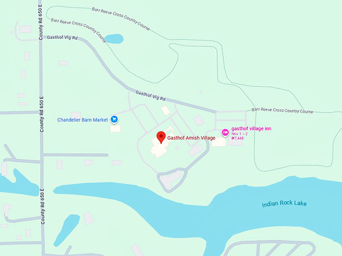 16. gasthof amish village map