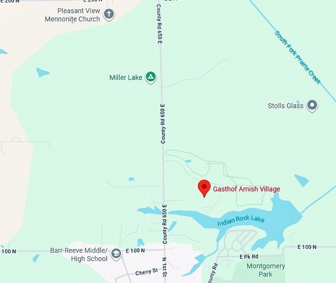 16. gasthof amish village map