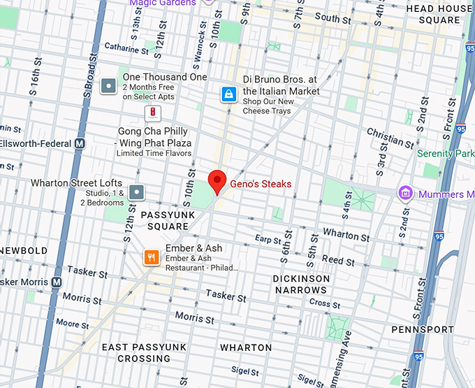 16. geno's steaks map