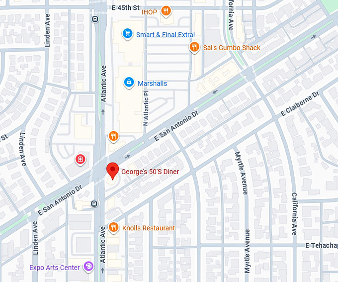 16. george's 50's diner map