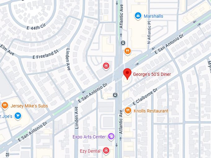 16. george's 50's diner map