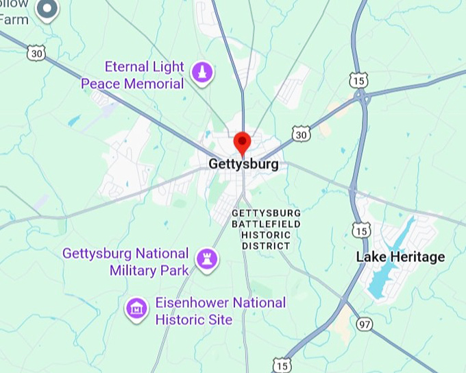 16. gettysburg map