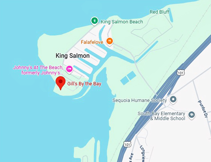 16. gill's by the bay map