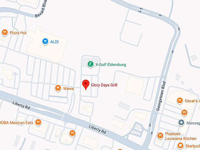 16. glory days grill map