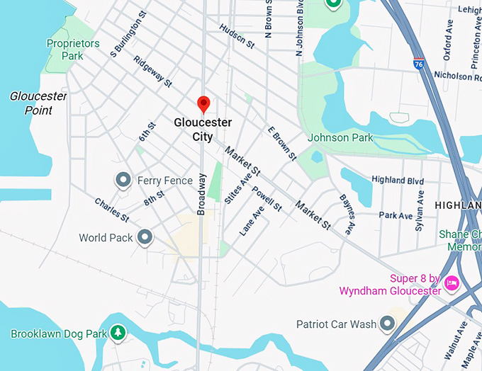 16. gloucester city map