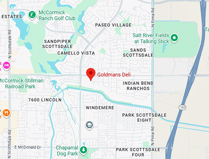 16. goldmans deli map