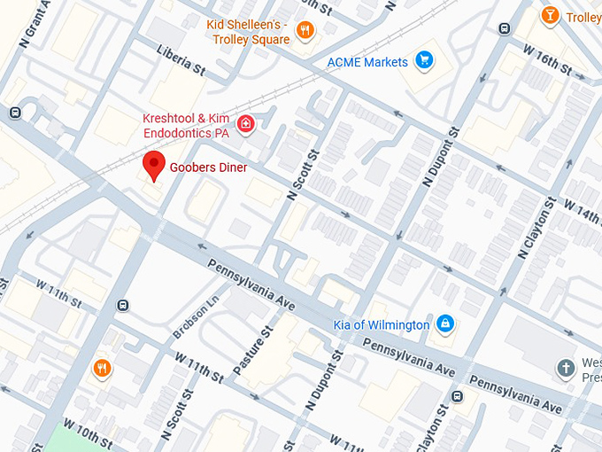 16. goobers diner map