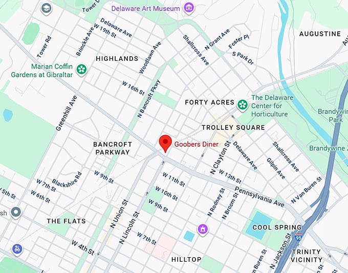 16. goobers diner map