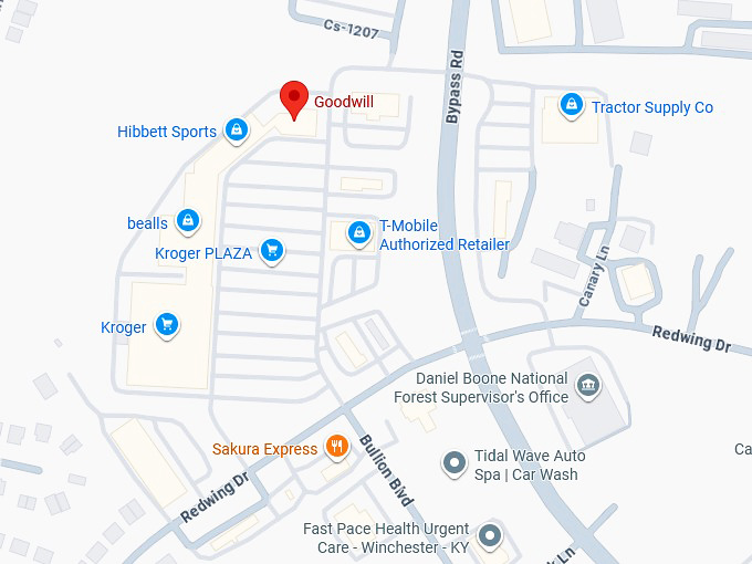 16. goodwill (1509 bypass rd) map