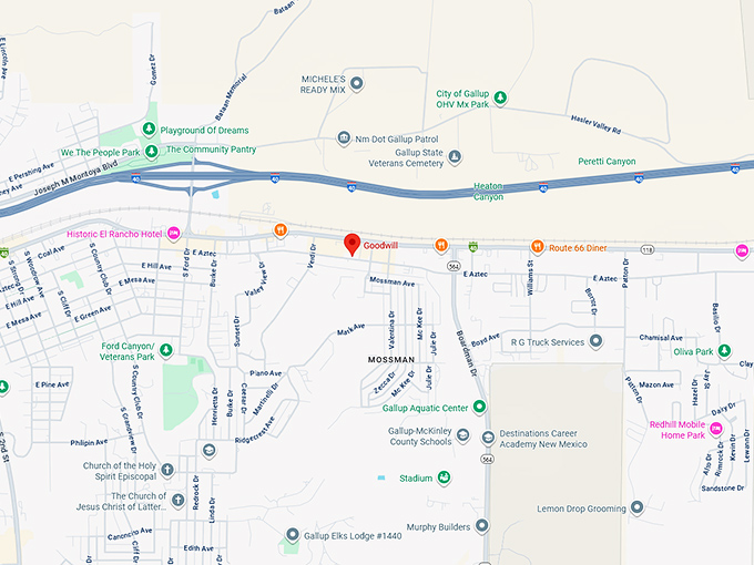16. goodwill (1820 e hwy 66) map