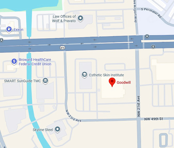 16. goodwill (2104 w commercial blvd) map