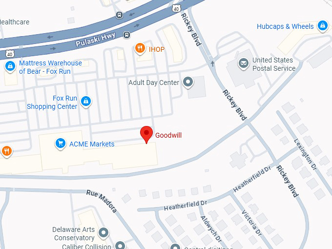 16. goodwill (334 fox hunt dr) map