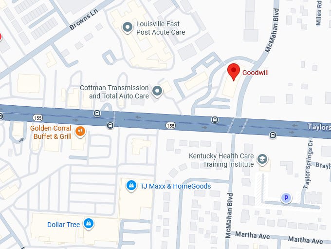 16. goodwill (4109 taylorsville rd) map
