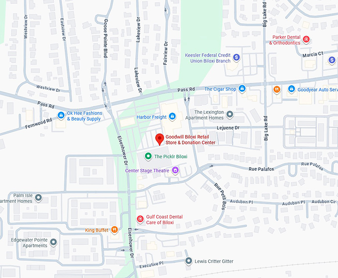 16. goodwill biloxi retail store & donation center map