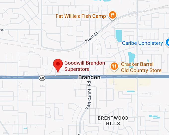 16. goodwill brandon superstore (1106 e brandon blvd) map