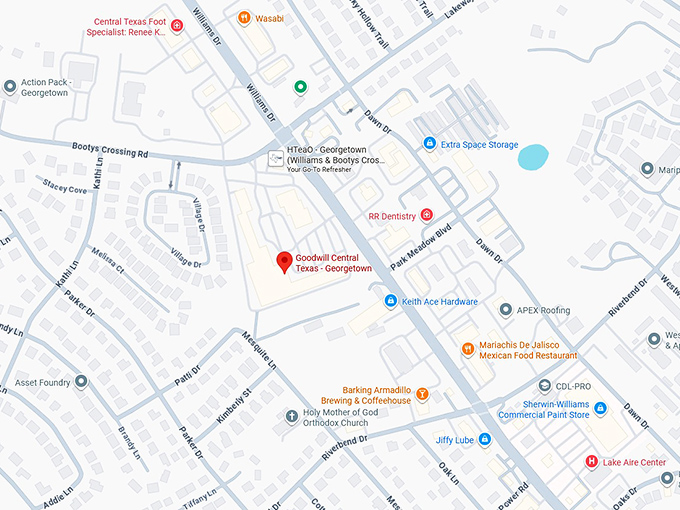 16. goodwill central texas georgetown (3010 williams dr #137) map