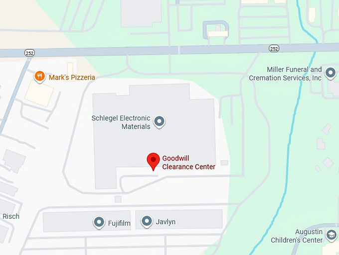 16. goodwill clearance center map
