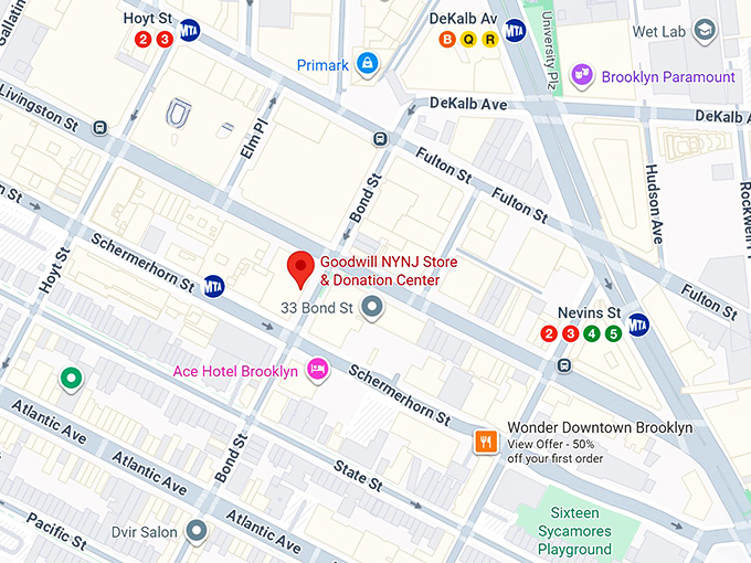 goodwill nynj store & donation center map