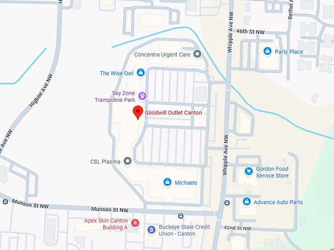 16. goodwill outlet canton map