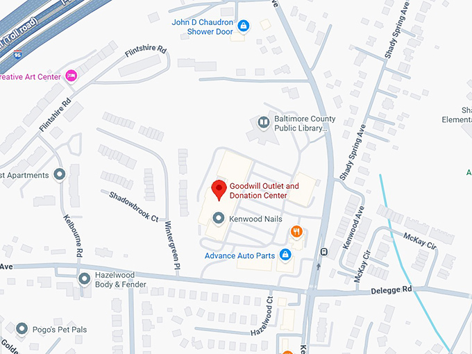 16. goodwill outlet and donation center (6255 b kenwood ave) map