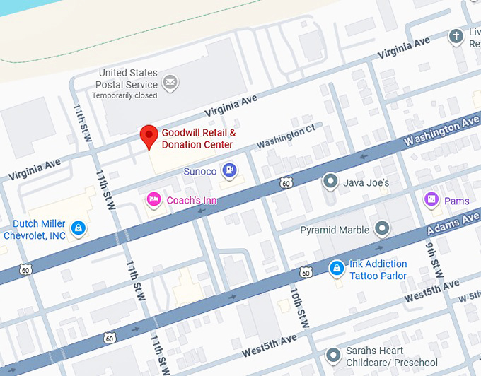 16. goodwill retail & donation center map