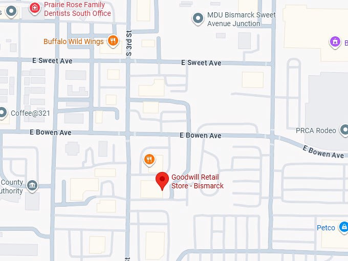 16. goodwill retail store bismarck map