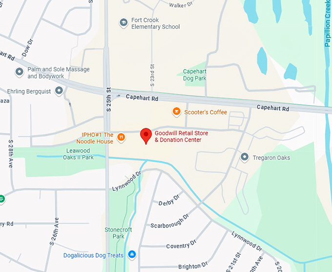 16. goodwill retail store & donation center (2303 towne centre dr) map