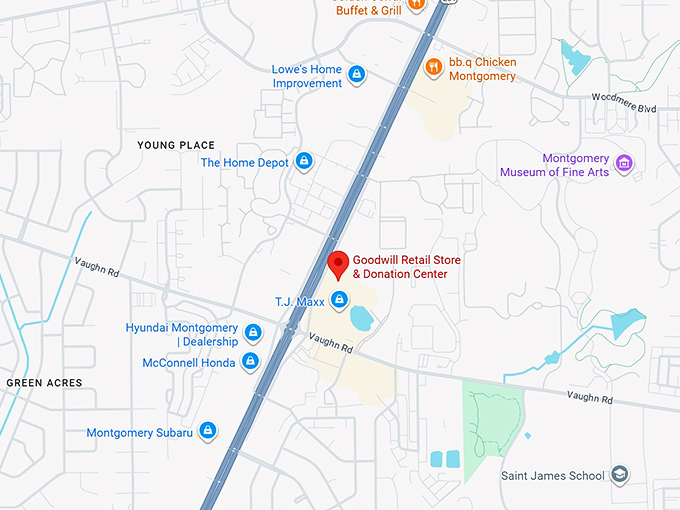 16. goodwill retail store & donation center map